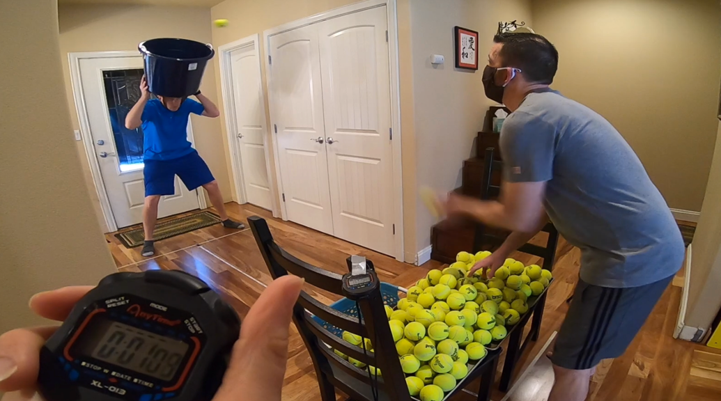 Bucket on the Head Ball Catch - David Rush for STEM